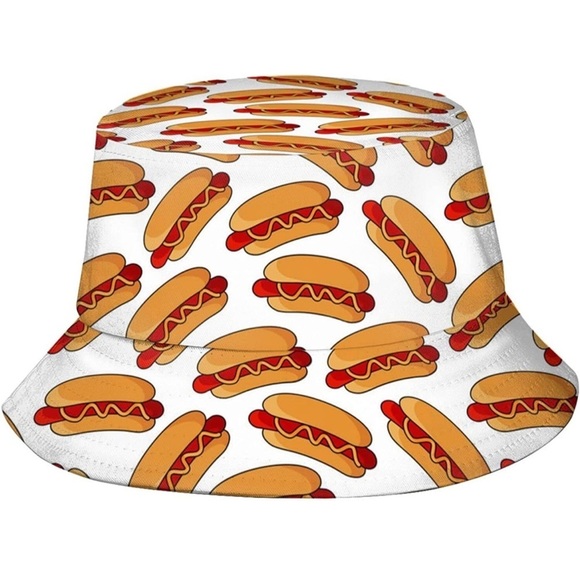 Accessories | Funny Cool Hot Dog Bucket Hat | Poshmark